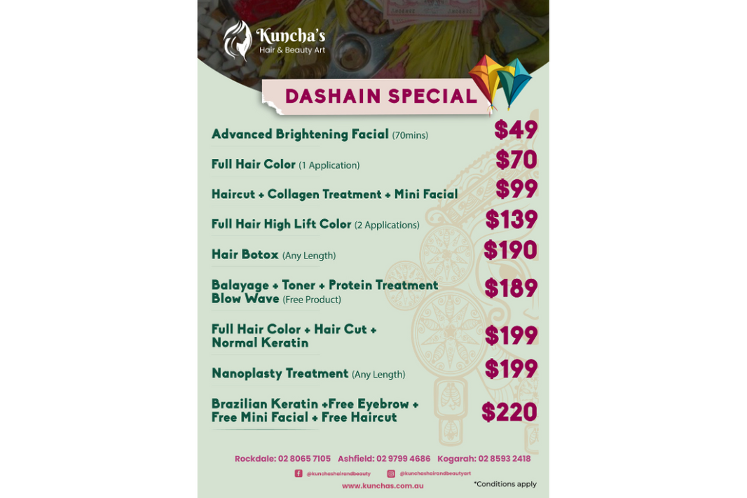 Salon Specials - Kuncha's Hair and Beauty Salon | Exclusive Offers ...