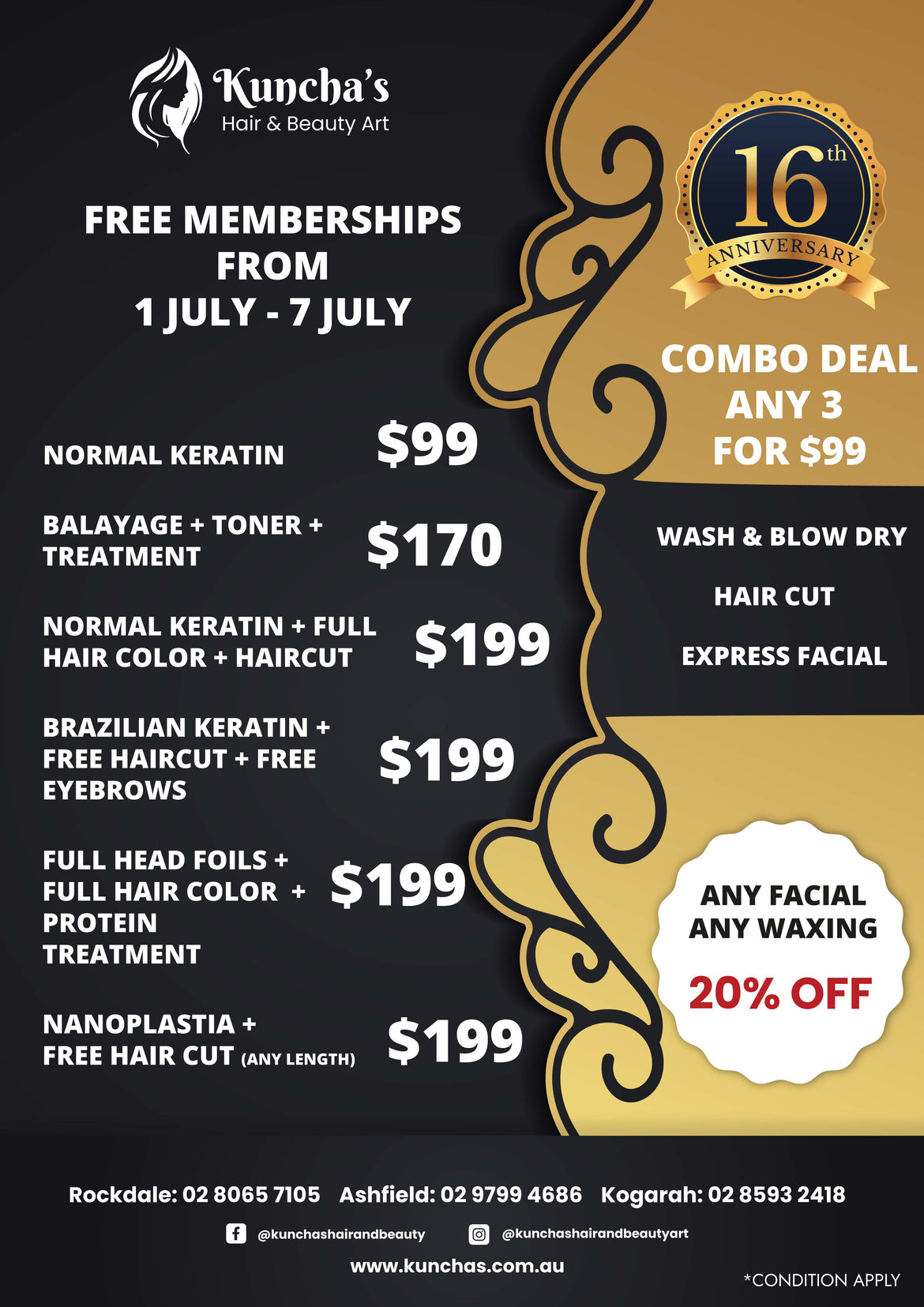 Salon Specials - Kuncha's Hair and Beauty Salon | Exclusive Offers ...